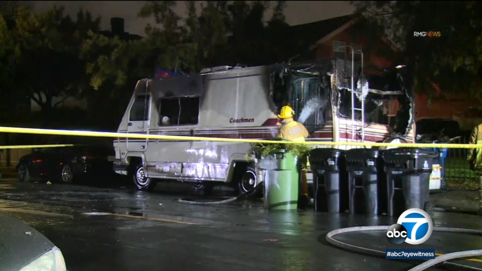 Fatal RV fire: Man arrested for setting fire to vehicle with person ...