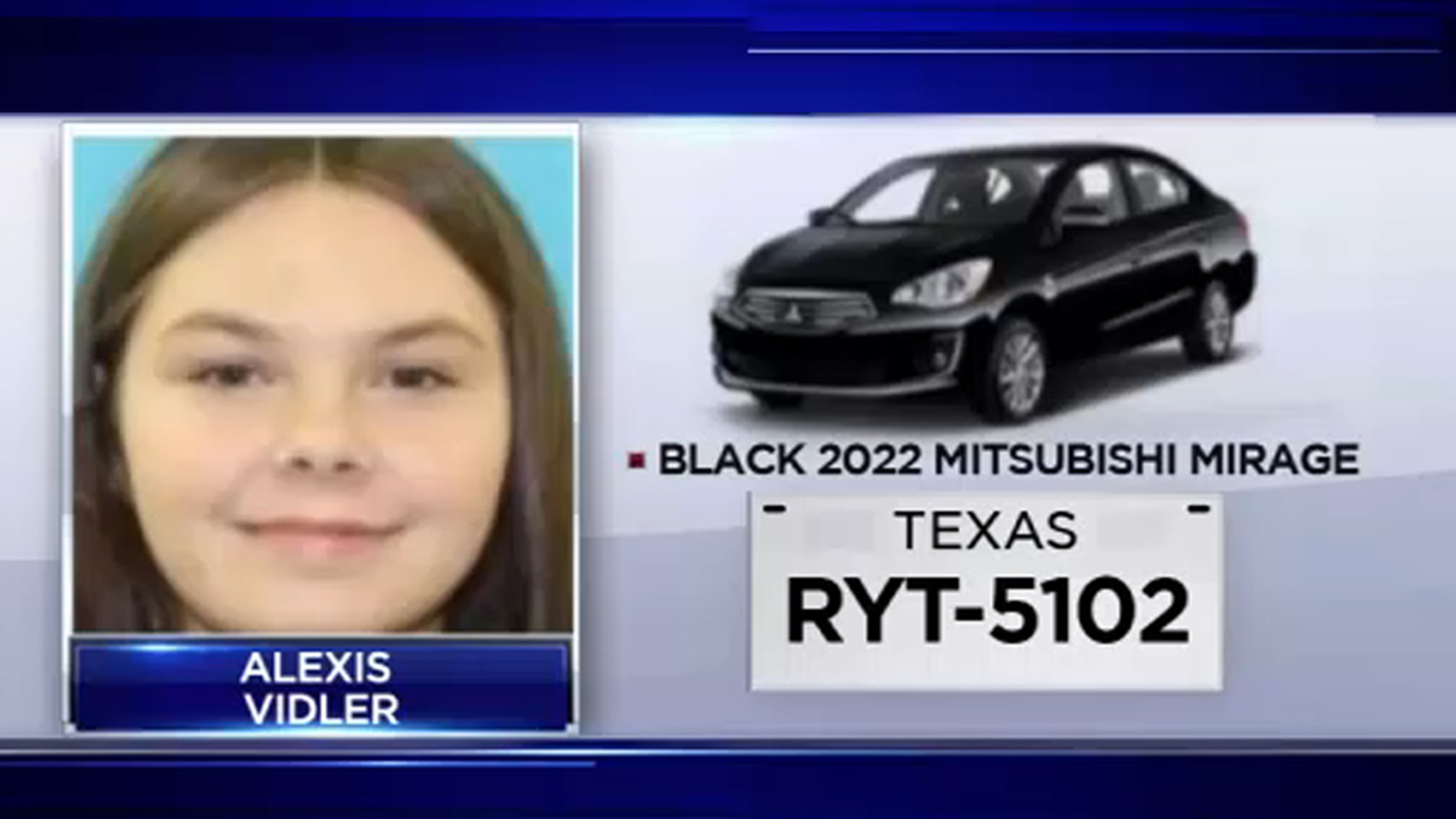 Texas Amber Alert: 17-year-old Alexis Vidler has been missing from ...