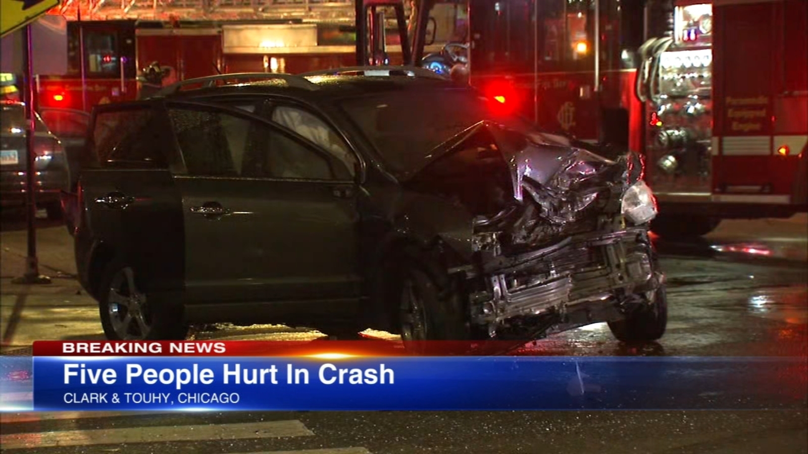 Rogers Park crash leave 5 hurt after driver runs red light at Touhy and ...