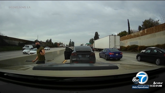 Road-rage rampage: Suspected Tesla driver at center of SoCal road-rage ...