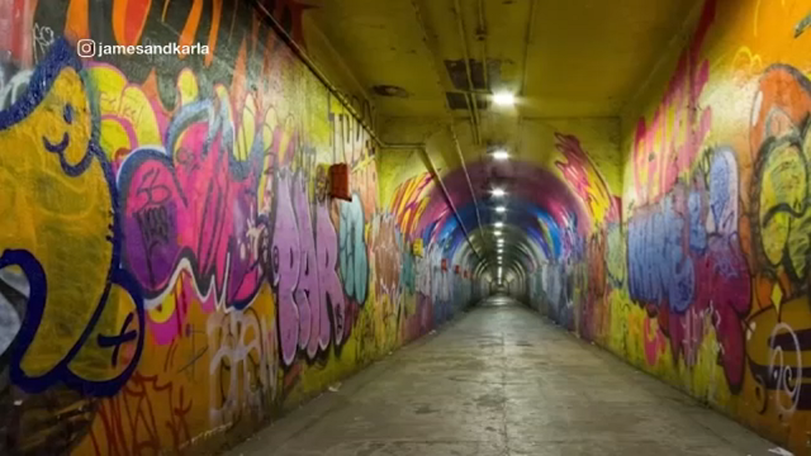 Surprise graffiti cleanup at 191st Street subway tunnel causing ...