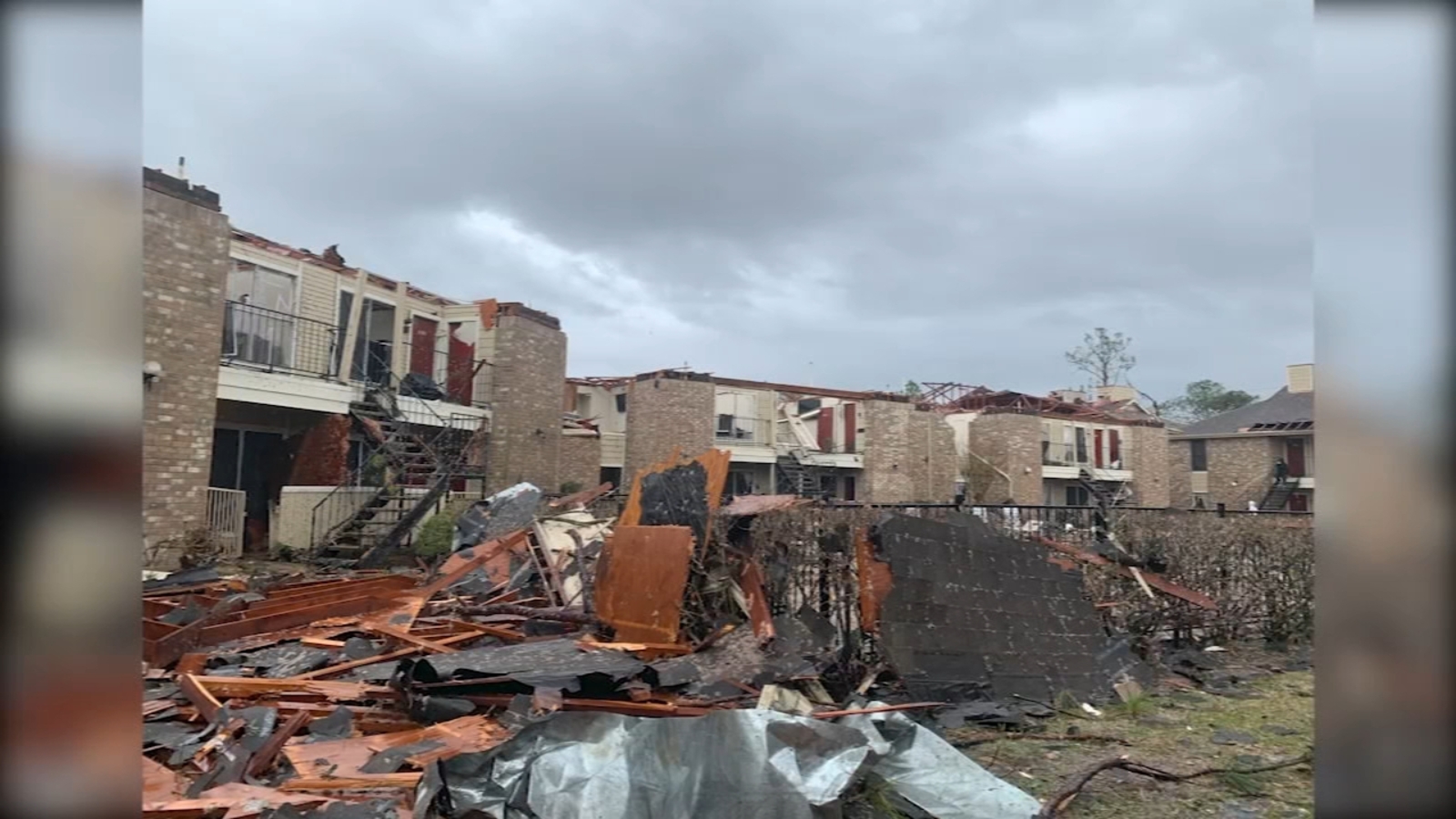 Houston storm damage: Severe weather left Beamer Place Apartments ...
