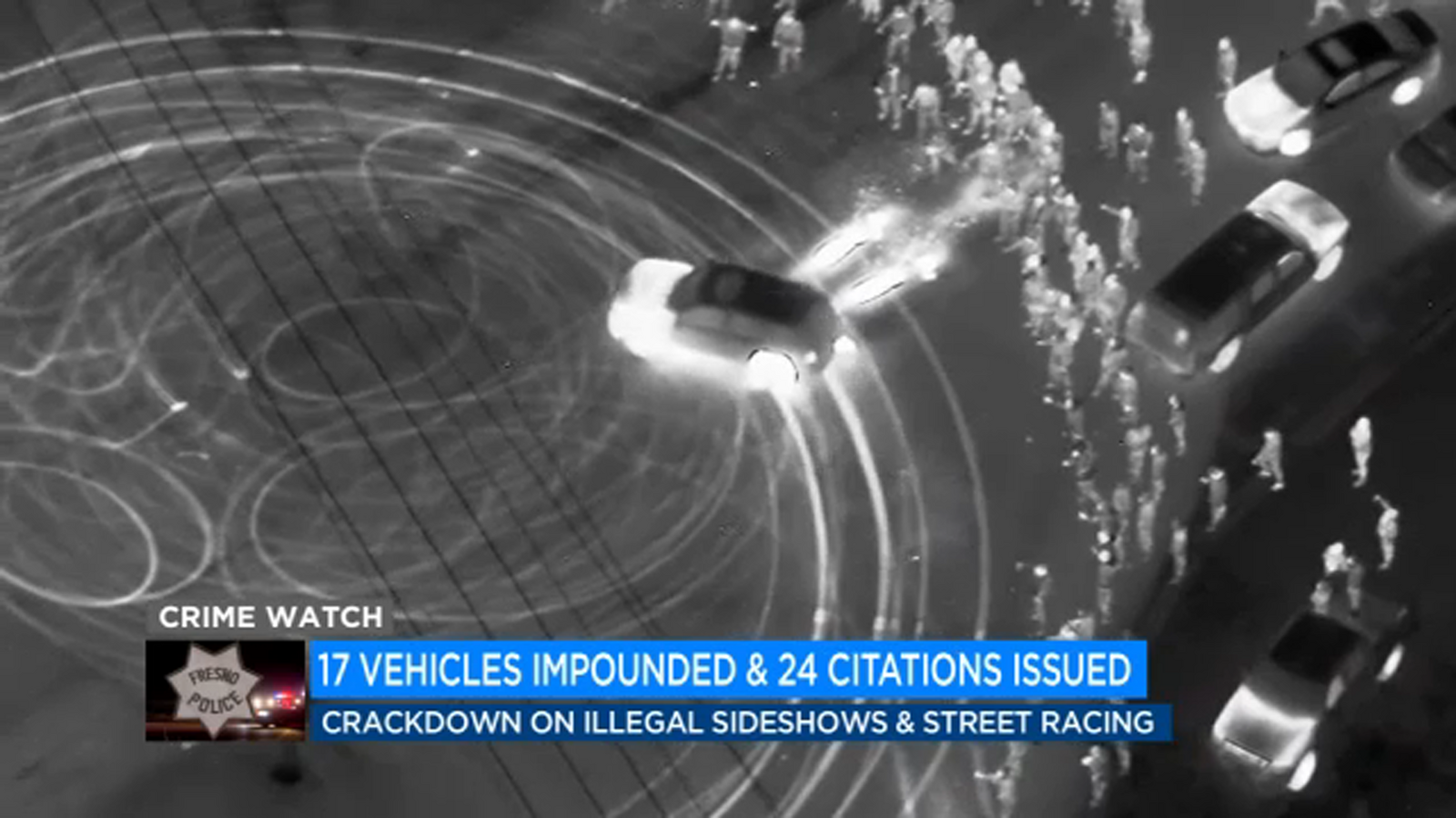 17 vehicles impounded during crackdown on illegal sideshows in Fresno ...