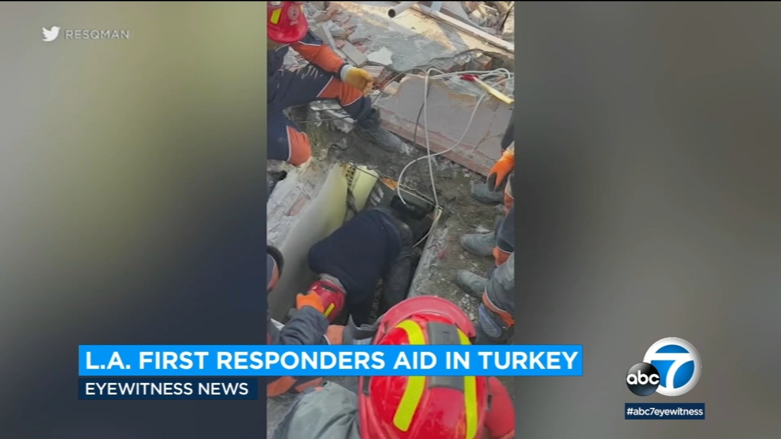 LASD Search and Rescue team members assisting in Turkey as survivors ...
