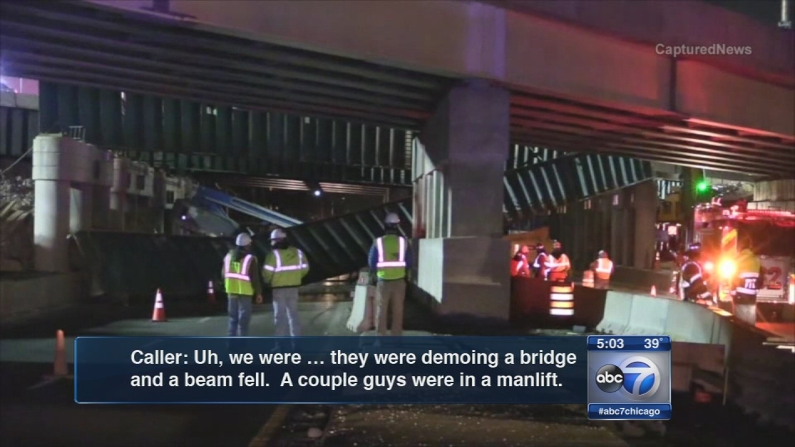 911 Calls Obtained From Deadly I 90 Construction Accident Abc7 Chicago