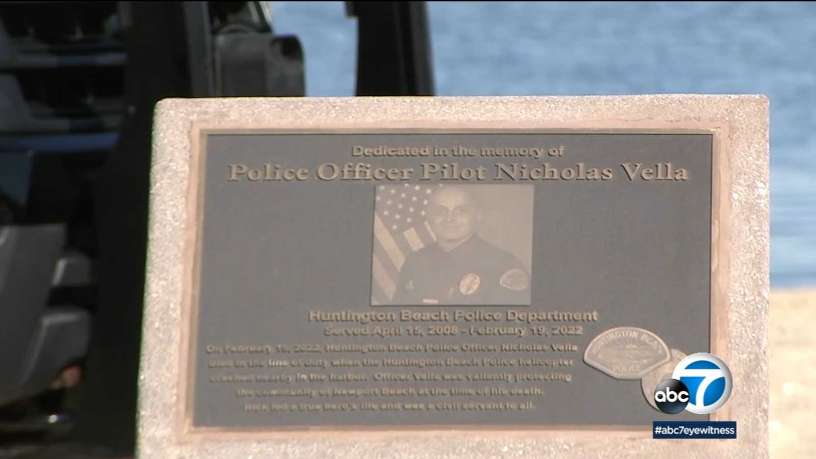 Nicholas Vella: Memorial plaque unveiled to honor Huntington Beach ...