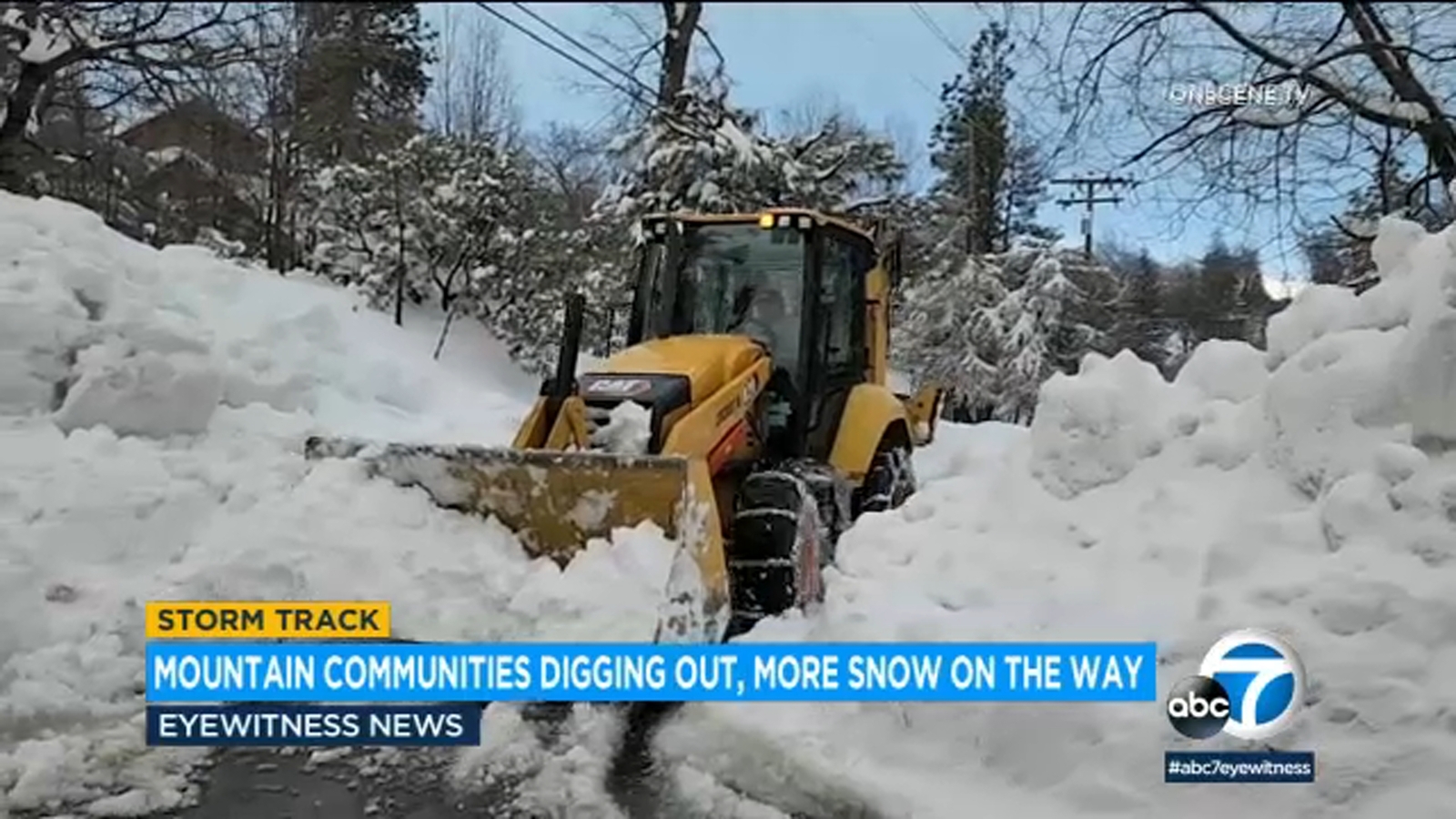 Lake Arrowhead, mountain communities digging out of 6 feet of snow as new storm arriving Monday ...