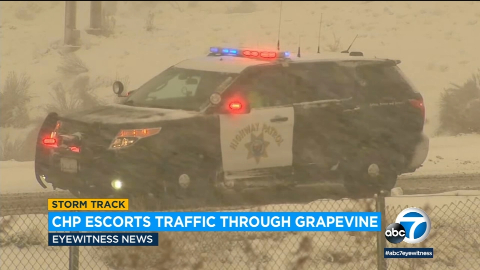 5 Freeway through the Grapevine reopens, CHP escorting traffic after ...