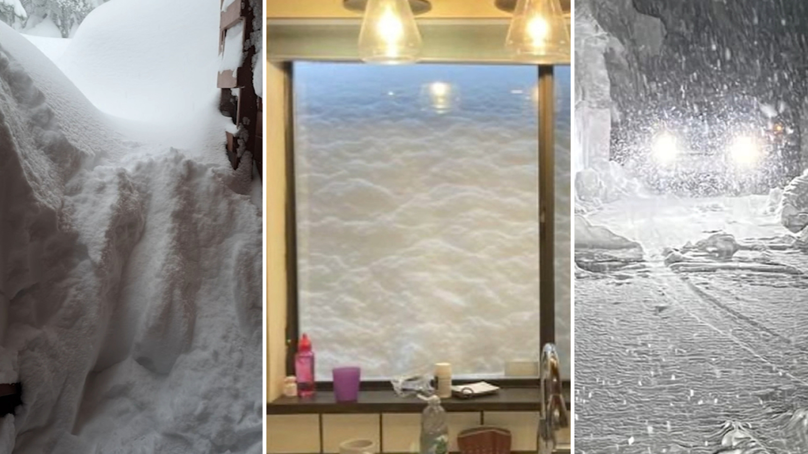 Here's a look at what the Sierra faced as snow buried homes, cars ...