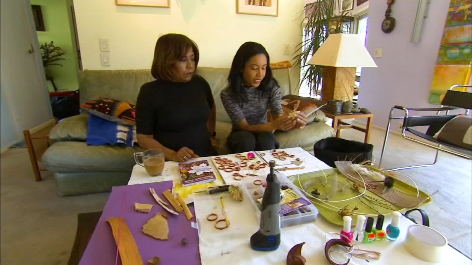 PHS Philadelphia Flower Show exhibitor Lydia Allen-Berry and daughter ...