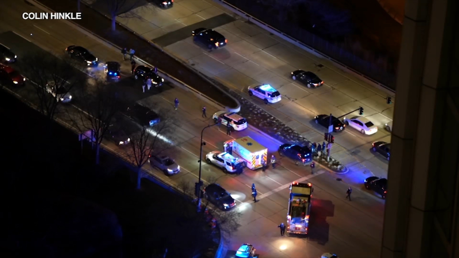Shots fired after Chicago police officer hit by vehicle; DuSable Lake ...