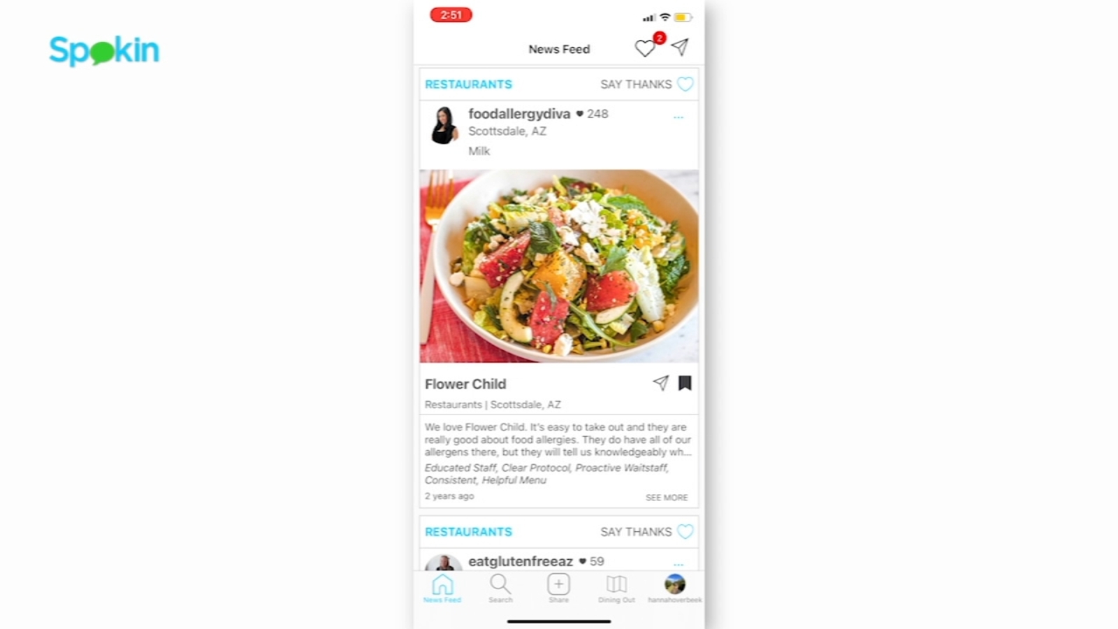 Chicago mom explains how Spokin app helps people find food allergy and ...
