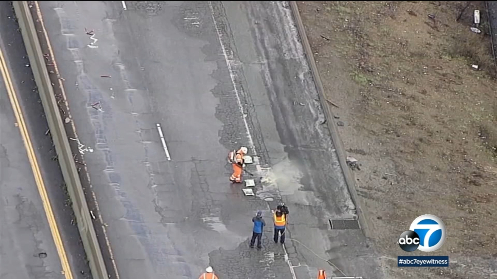 71 Freeway in Pomona undergoes weekend pothole repairs; closures ...