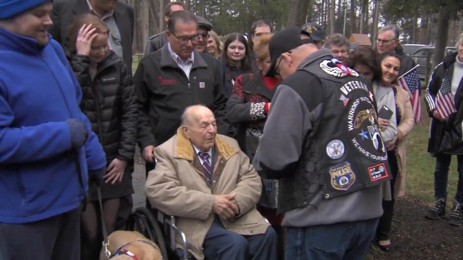 World War II veteran Walter Blowitski celebrates 100th birthday in ...