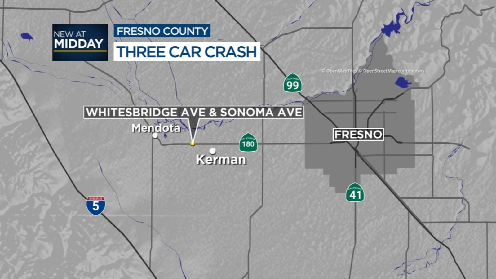 Officials identify man killed in Fresno County multi-car crash - ABC30 Fresno