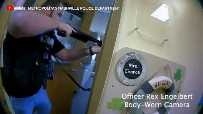 Officer Rex Engelbert, who helped take down Nashville school shooter ...