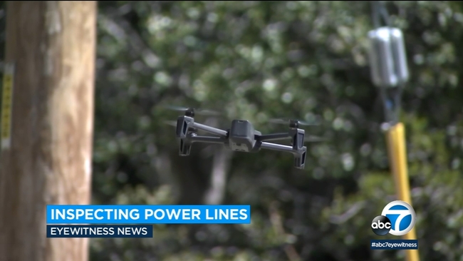 SoCal Edison crews in Orange County install markers to make power lines ...