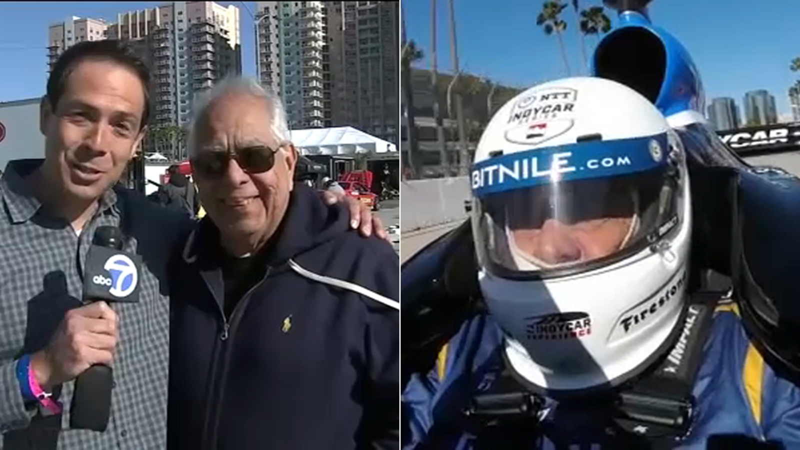 ABC7's Marc Cota-Robles surprises his dad, a lifelong IndyCar fan, with ...