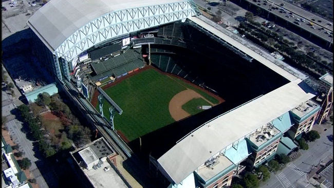 Astros fan runs on field: Man caught on video holding Crawford Bock ...