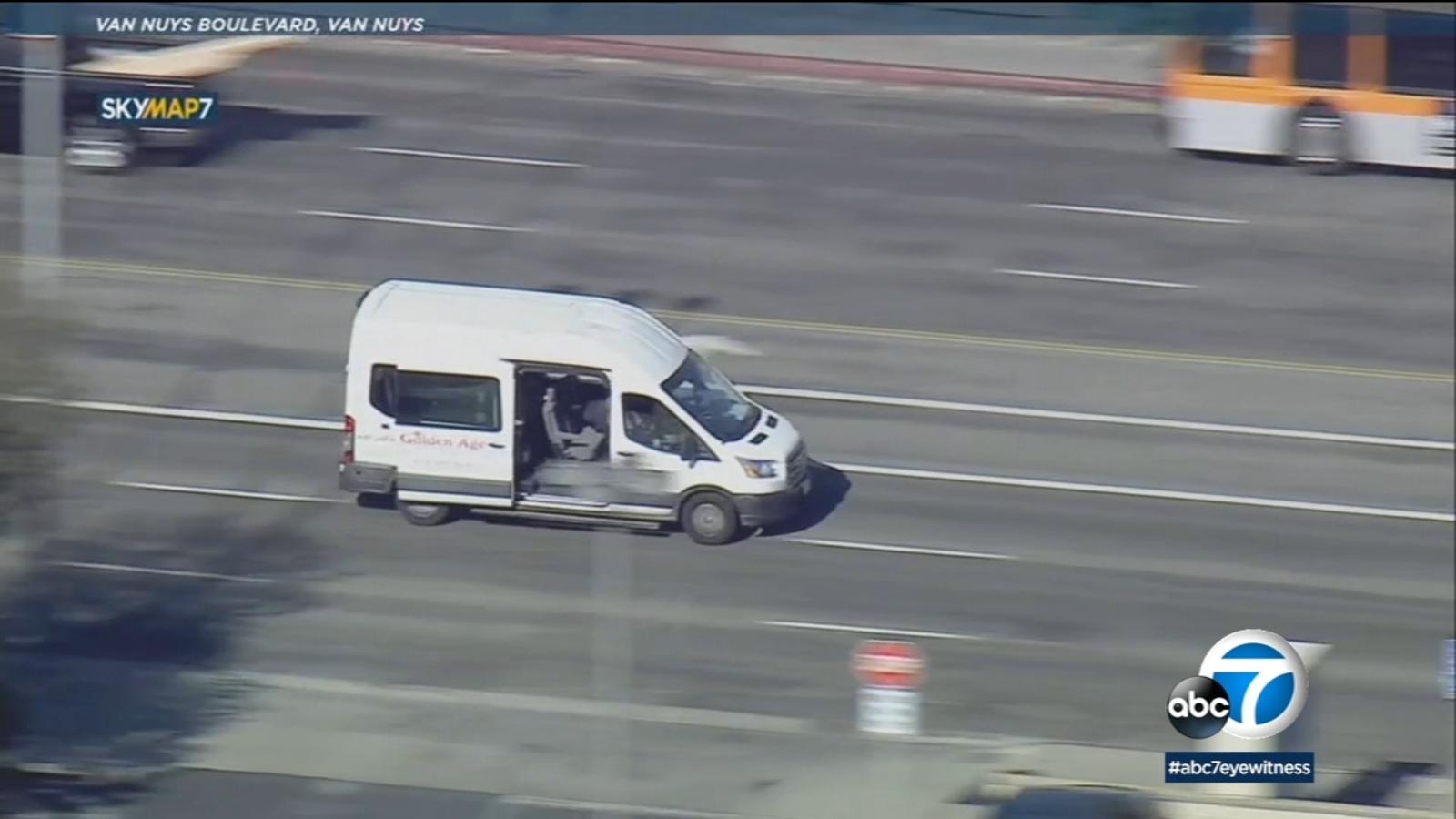Police chase involving elderly kidnapping victim in care facility's van ...