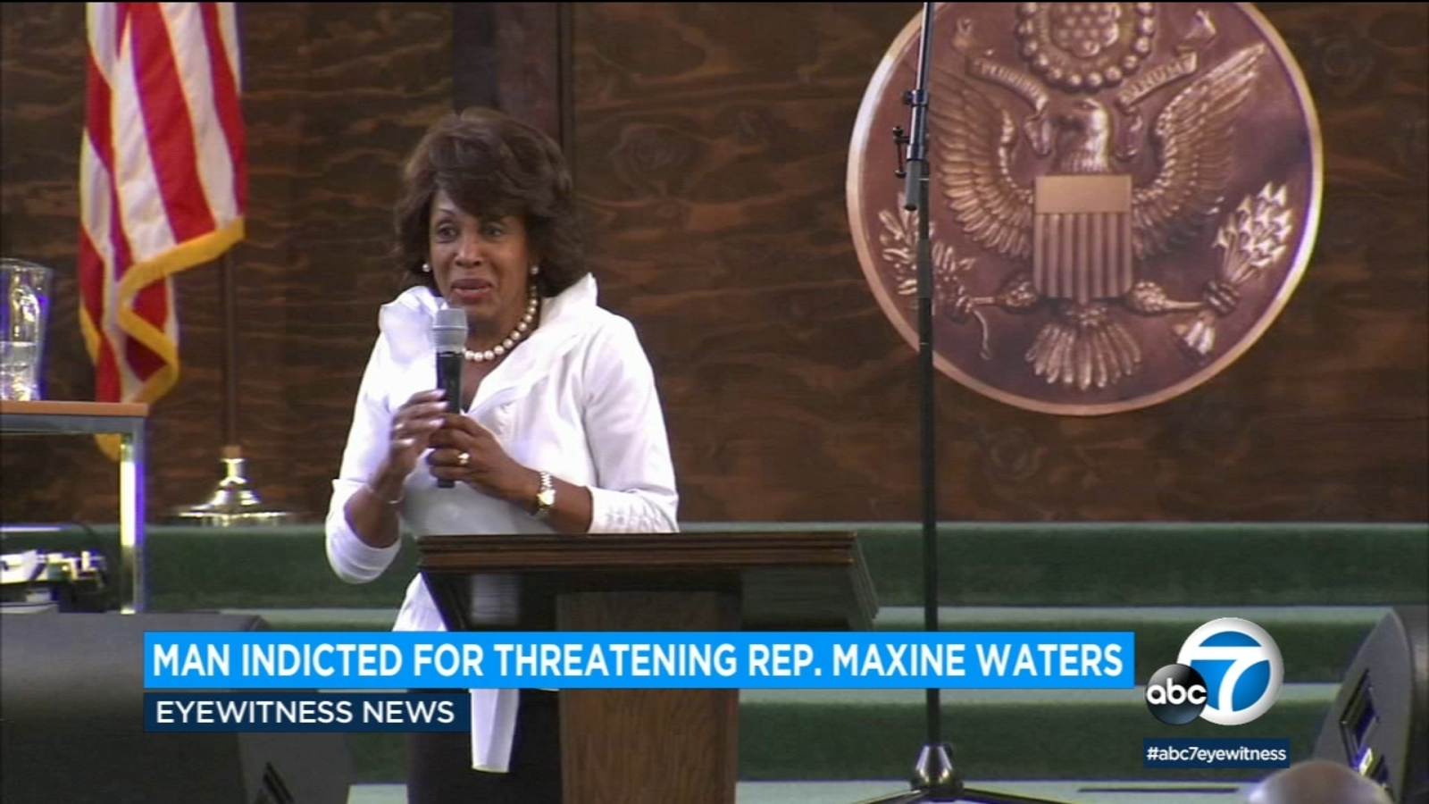 Houston man charged after threatening to cut throat of Rep. Maxine ...