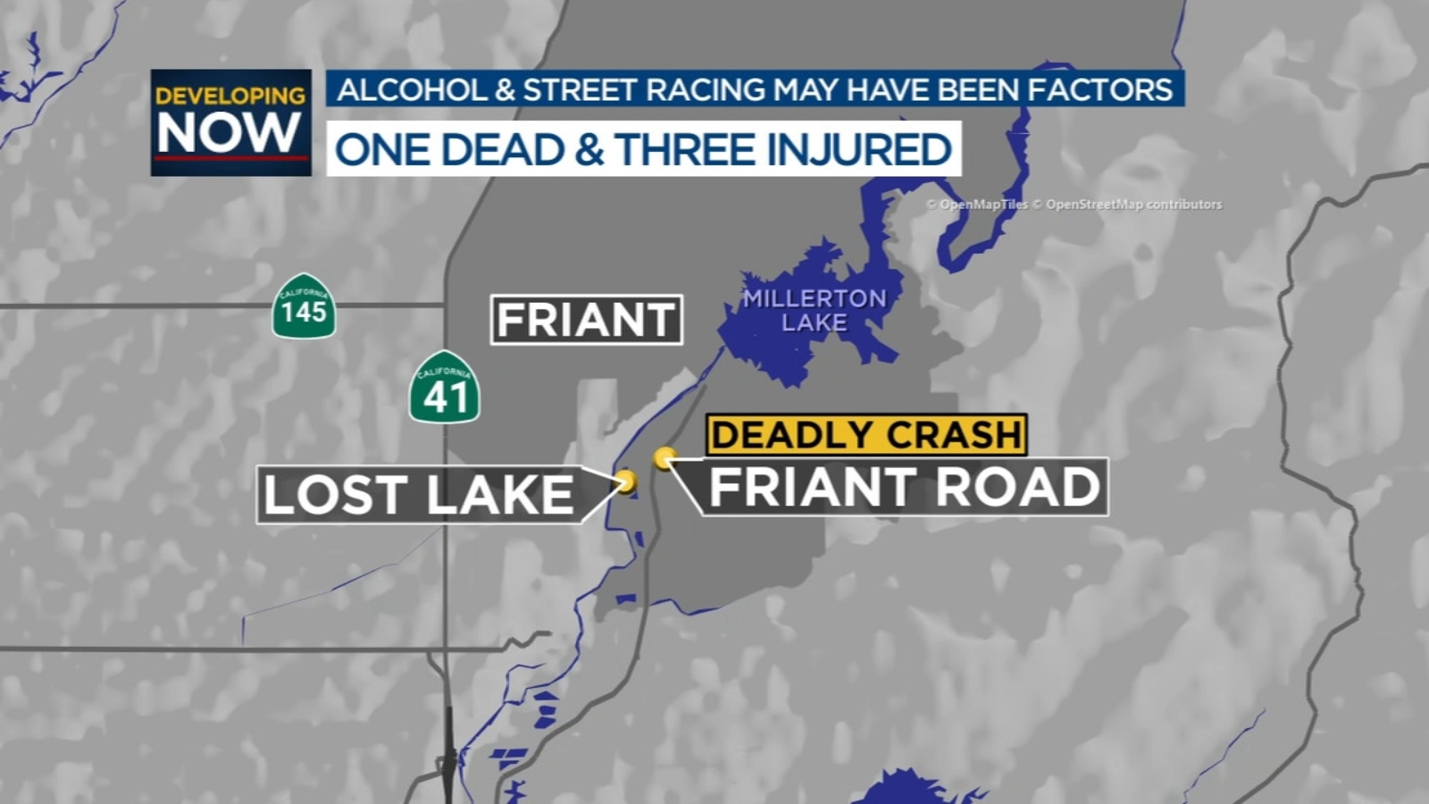 1 killed, 3 injured in rollover crash in Fresno County - ABC30 Fresno