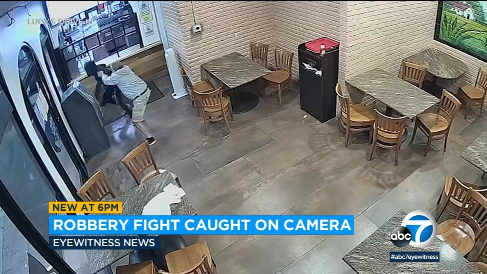Video captures customer, restaurant worker attempting to fighting off ...