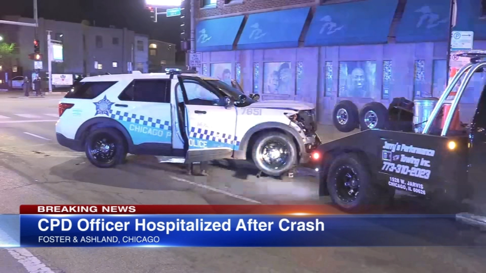 CPD officer injured in squad car crash on Ashland in Andersonville ...