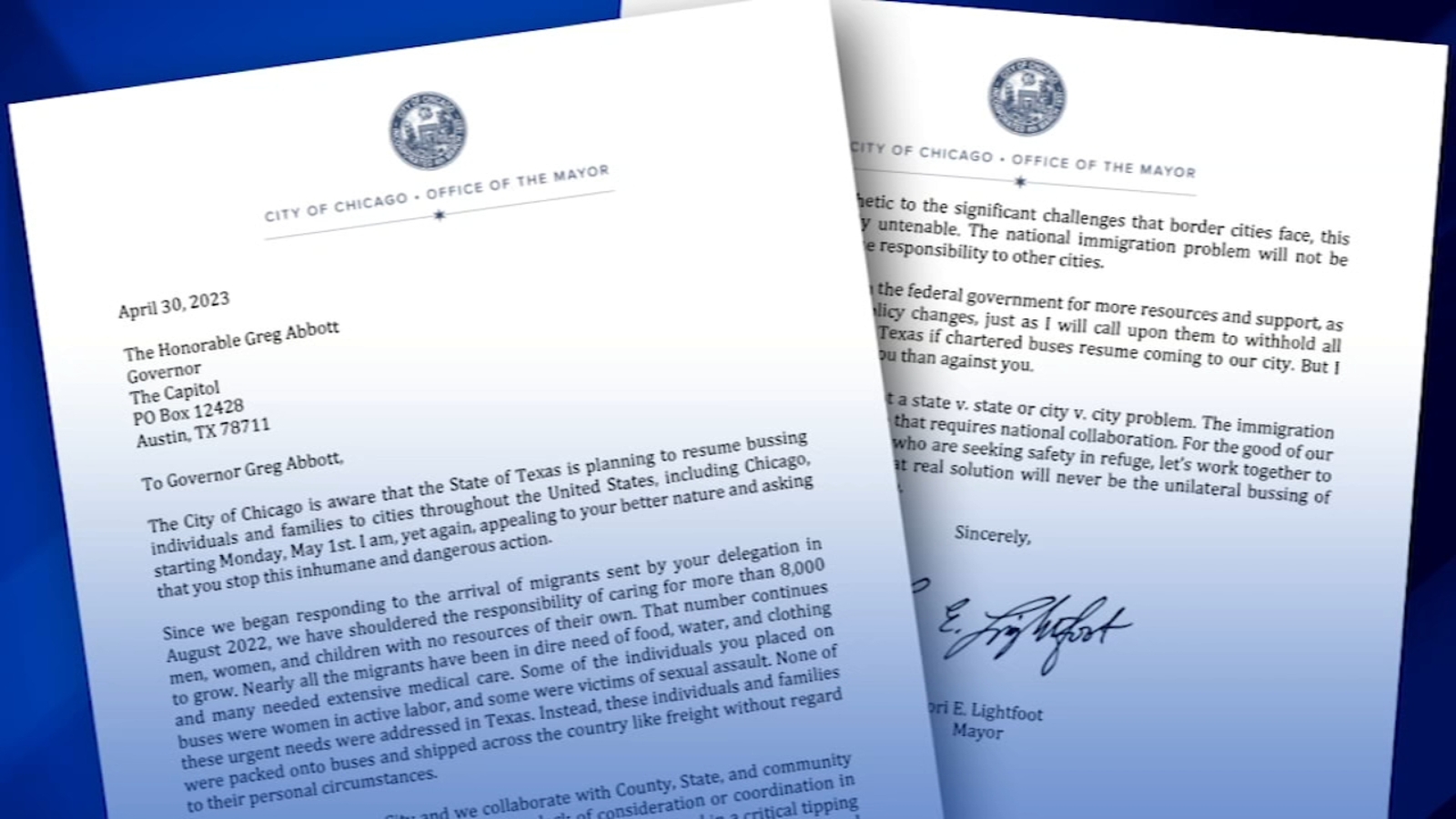 Chicago migrants: Chicago Mayor Lori Lightfoot sends letter urging ...