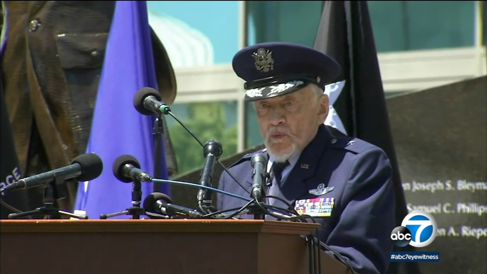 Buzz Aldrin named Air Force brigadier general in honor of contributions ...