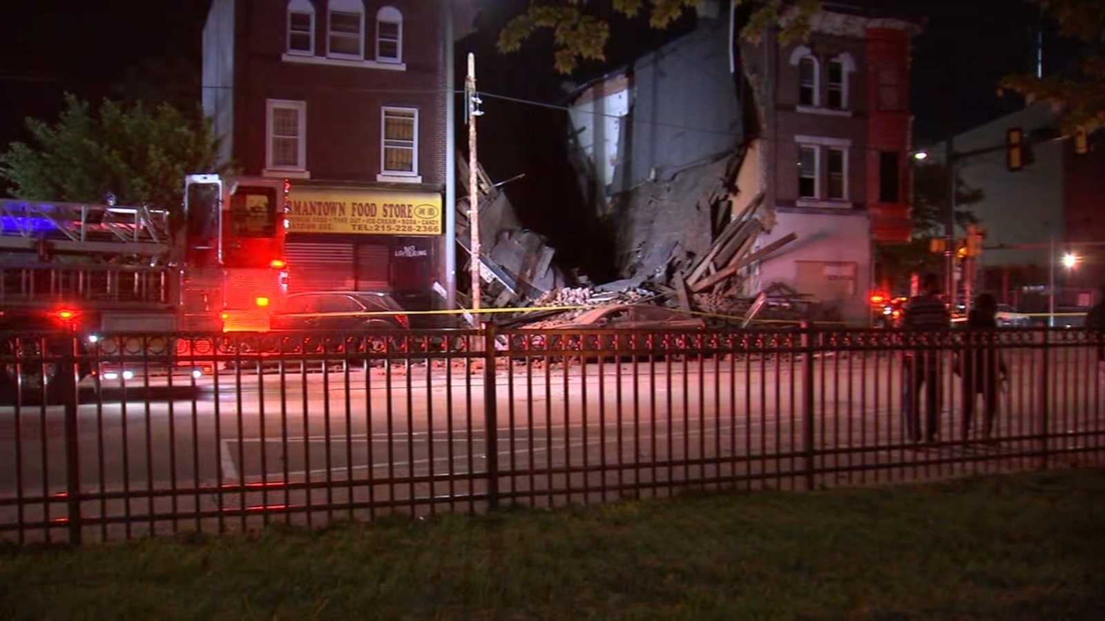 Police, emergency crews investigate building collapse on Germantown ...