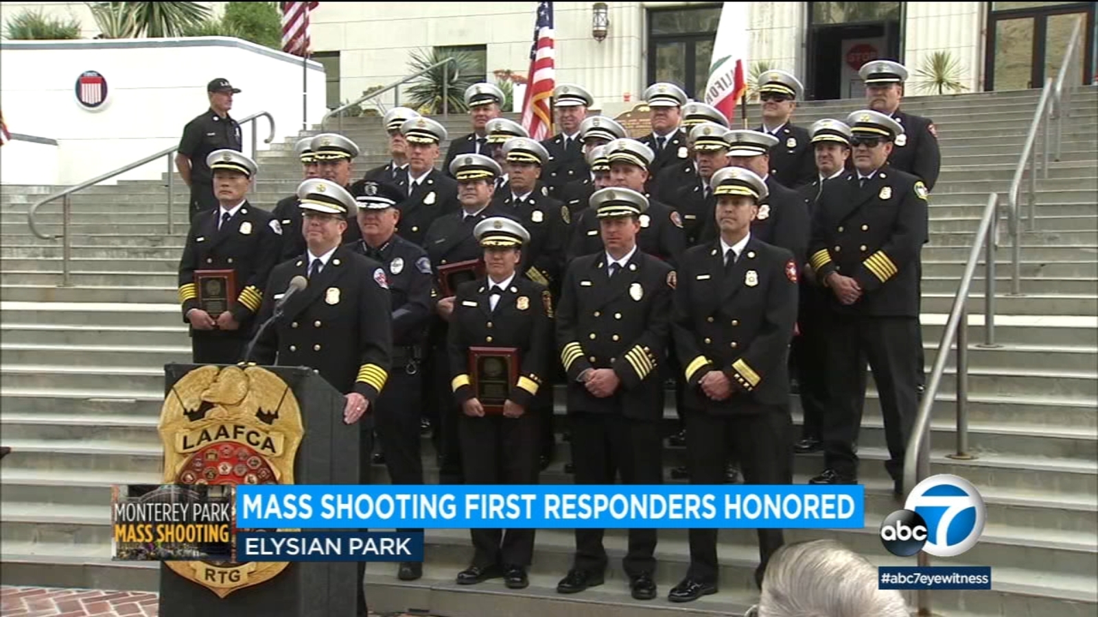 Monterey Park mass shooting first responders are honored at memorial ...