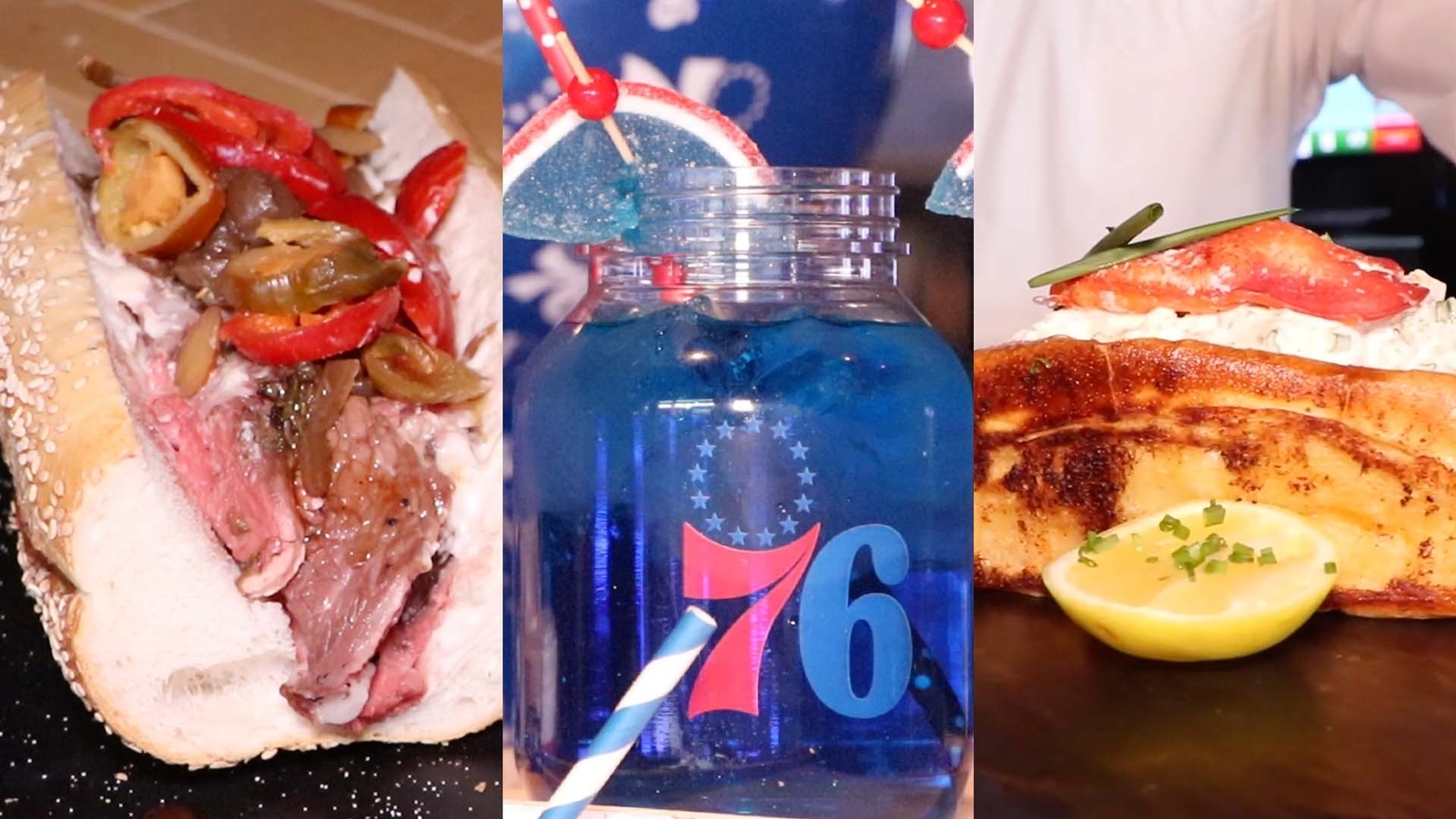 Philly and Boston-themed food and drinks go head-to-head at 76ers game ...
