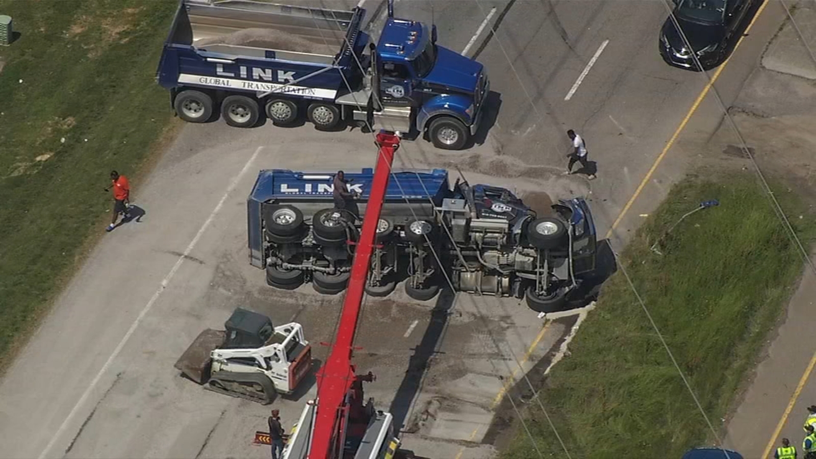 Raleigh Traffic Capital Boulevard Blocked Due To Overturned Dump