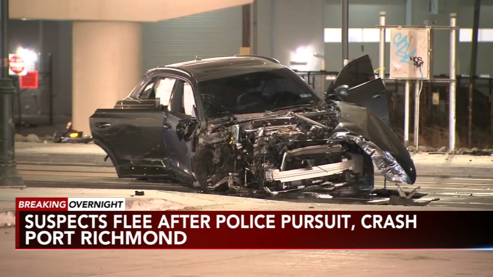 2 suspects run from scene of car crash following police pursuit in Port ...