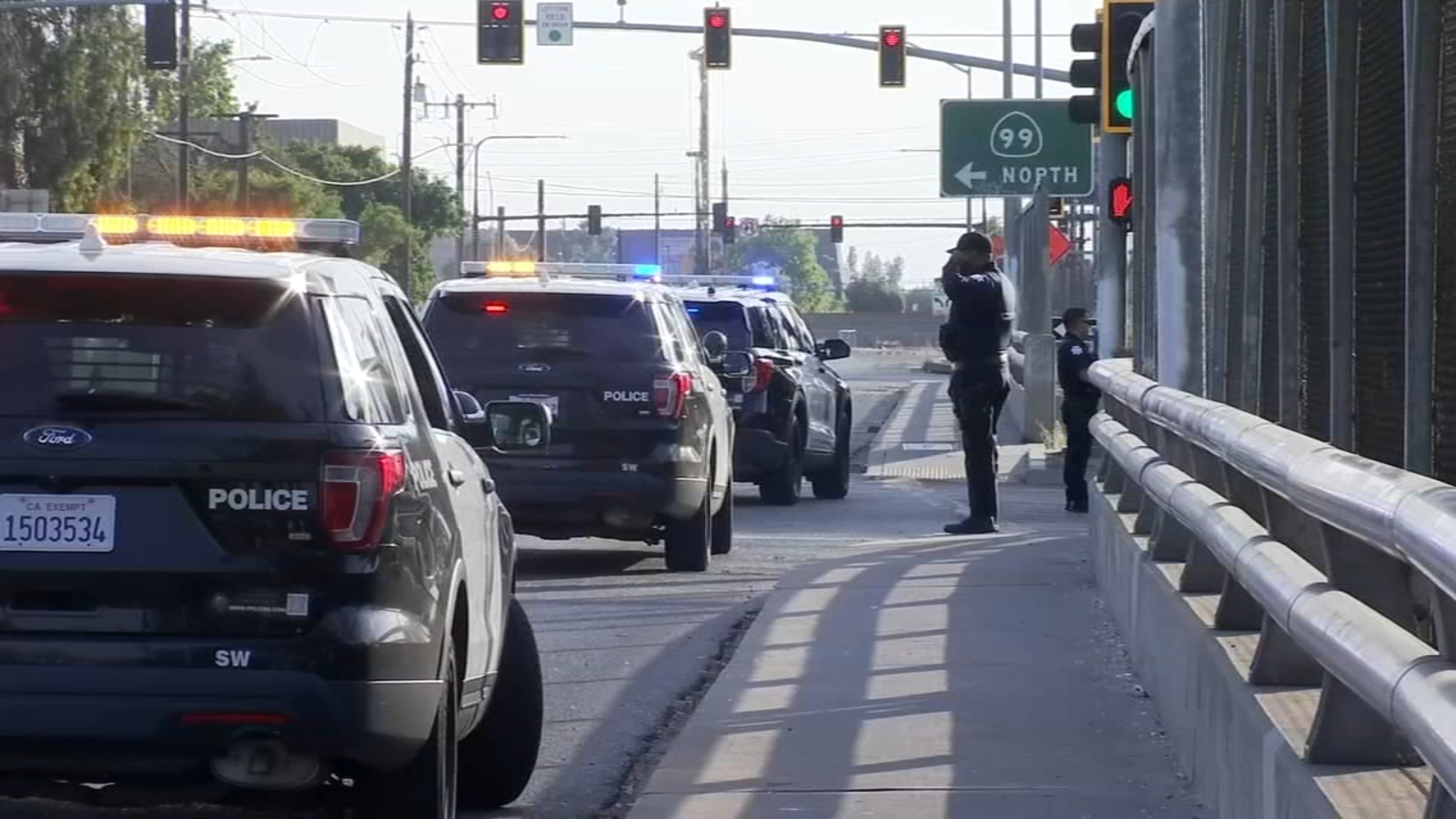 Bicyclist hit by truck after running red light in downtown Fresno, police say - ABC30 Fresno