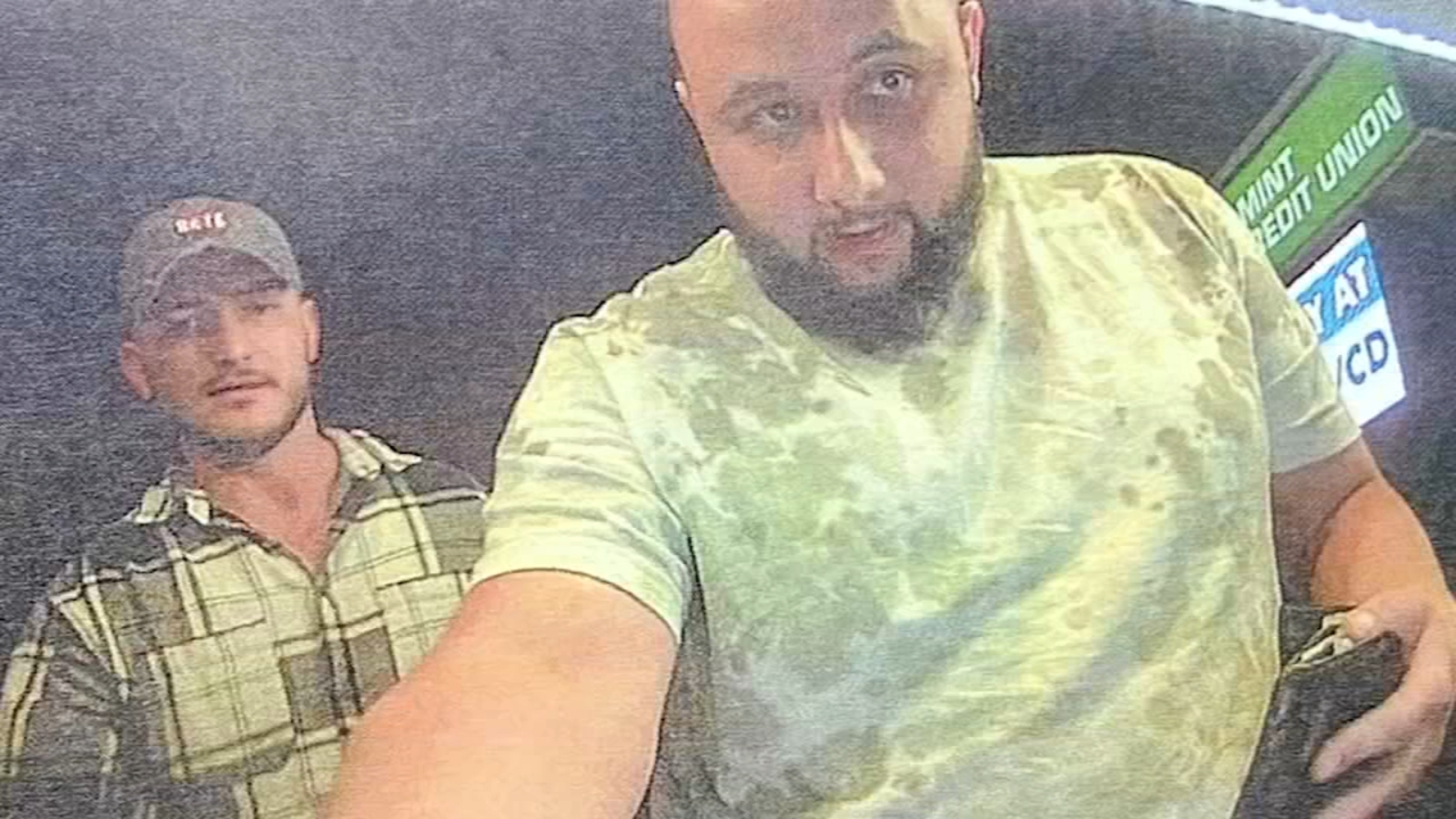 2 men caught on camera putting skimmer on ATM outside credit union in ...