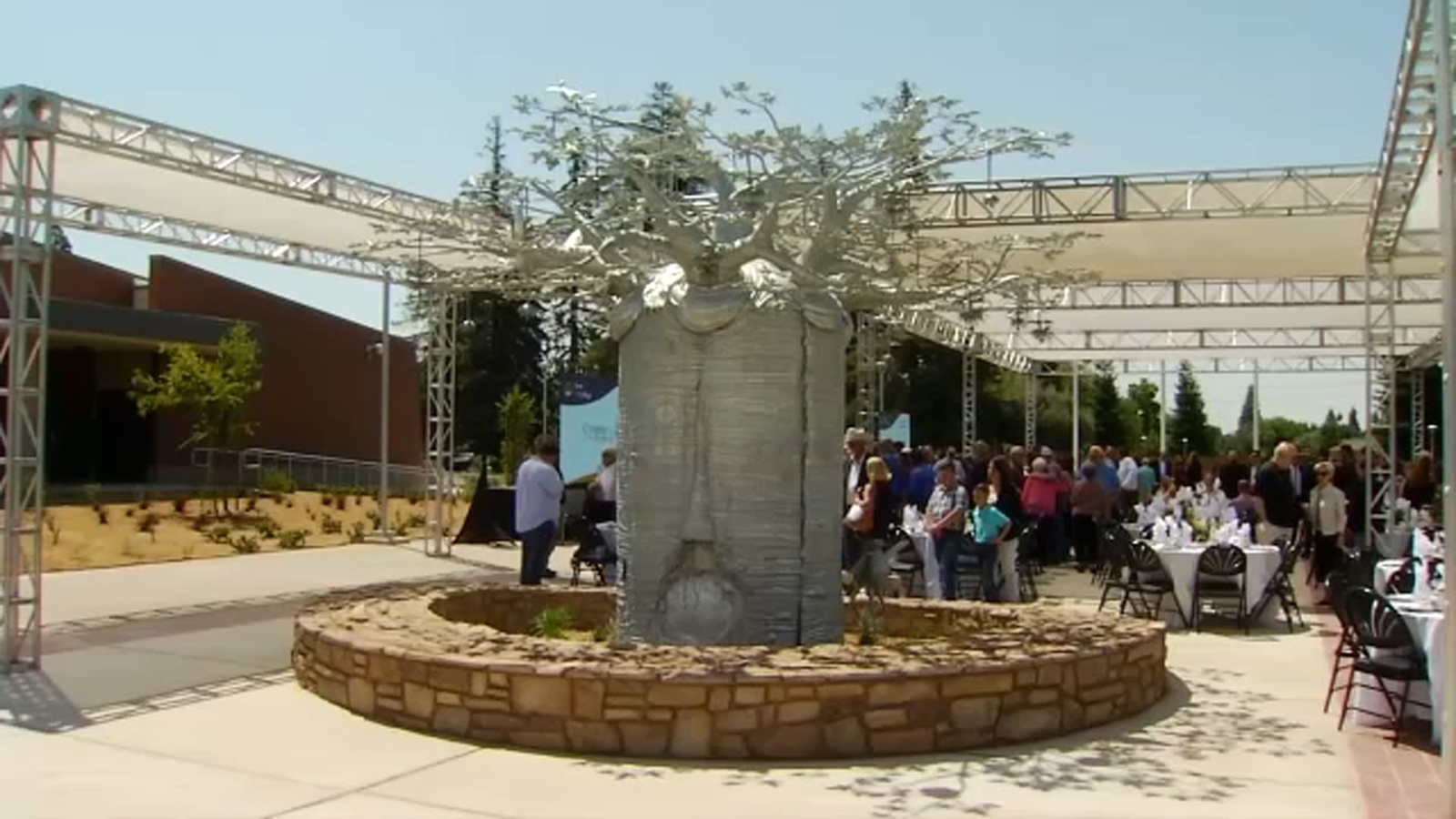 New plaza and sculpture unveiled during Merced College's 'State of the ...