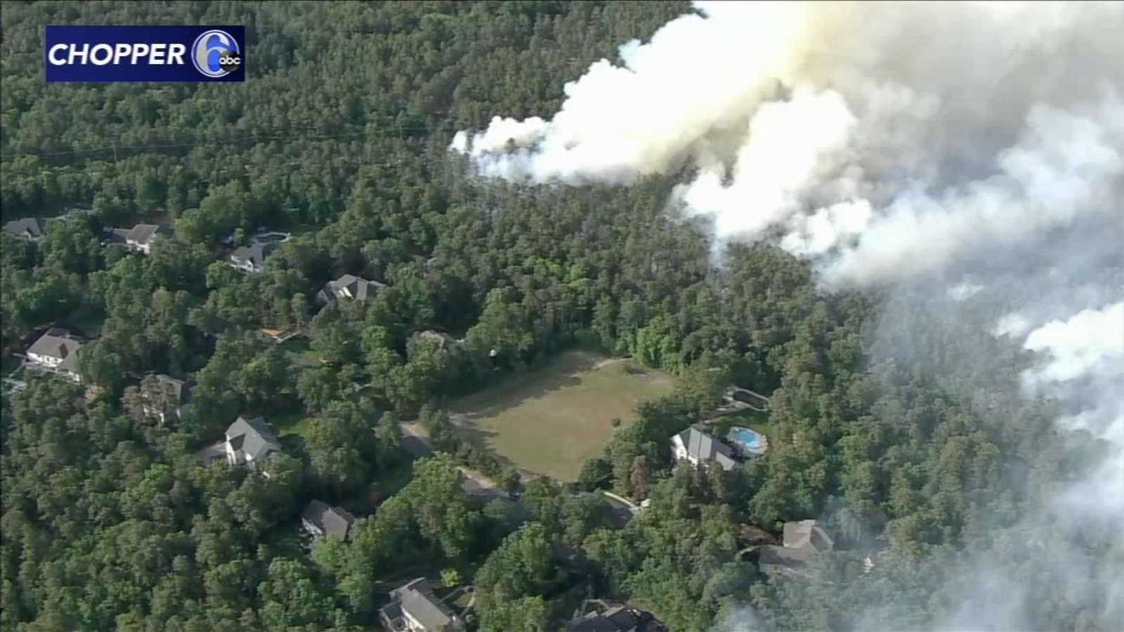 Wildfire erupts in Burlington County, New Jersey, threatening several ...