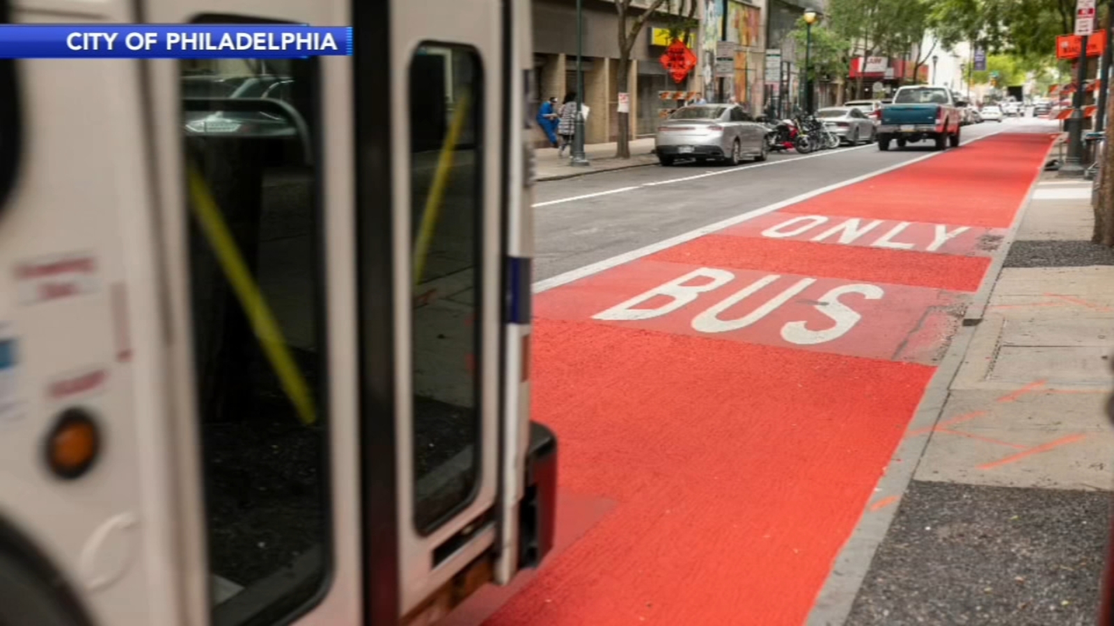 Red bus-only lanes coming to part of Market Street in Philadelphia ...