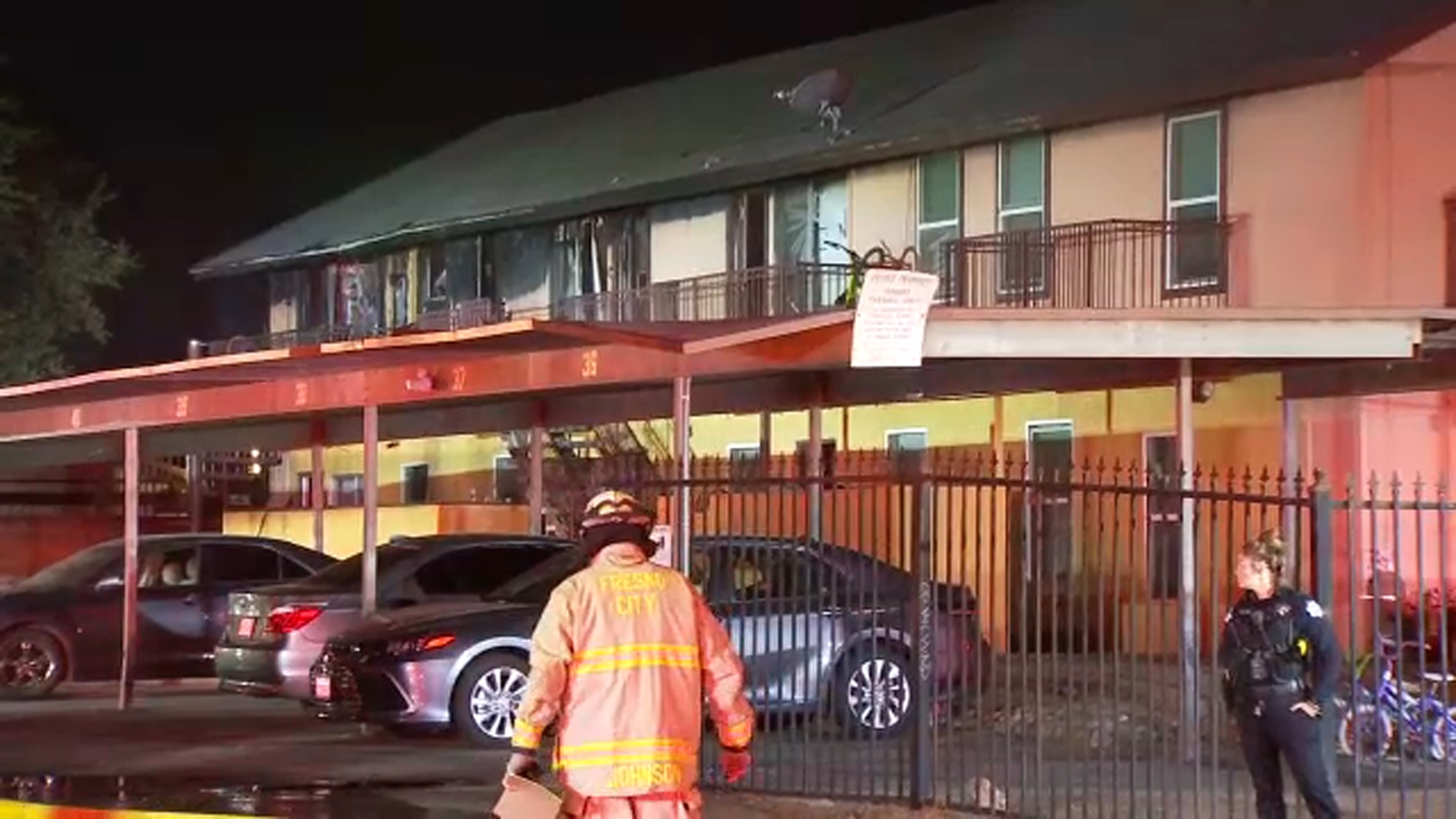 Several people displaced following apartment fire in northeast Fresno - ABC30 Fresno