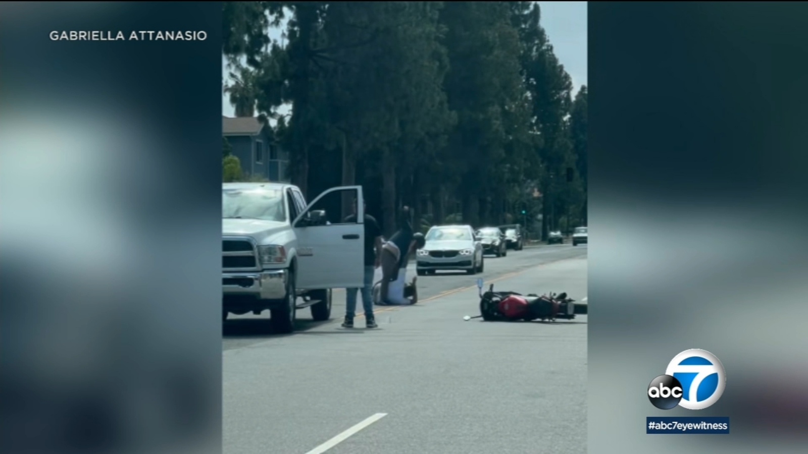 2 men throw punches in middle of Granada Hills street in road rage ...