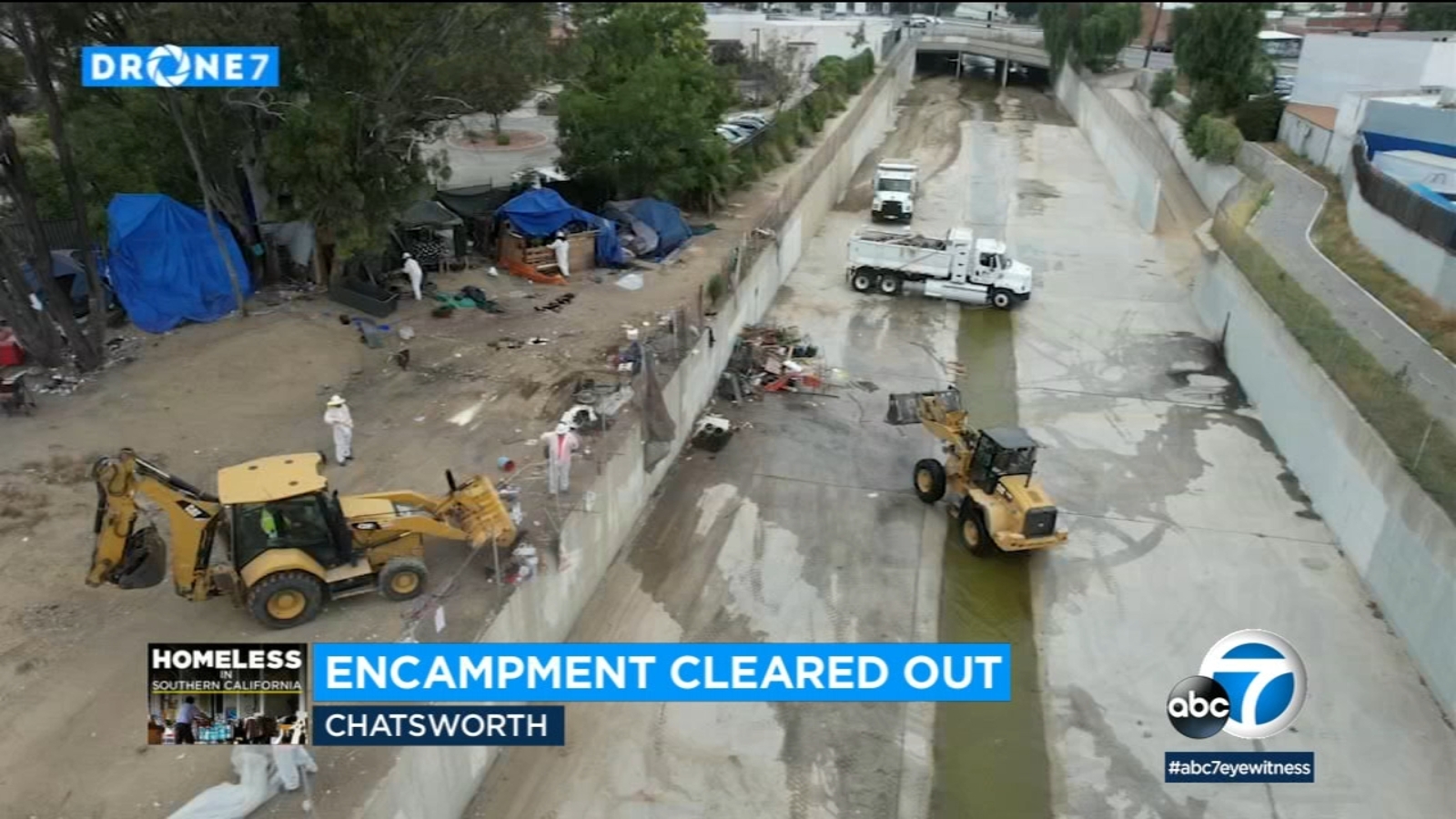 Homeless encampment dubbed 'Chatsworth Skid Row' cleared out - ABC7 Los ...