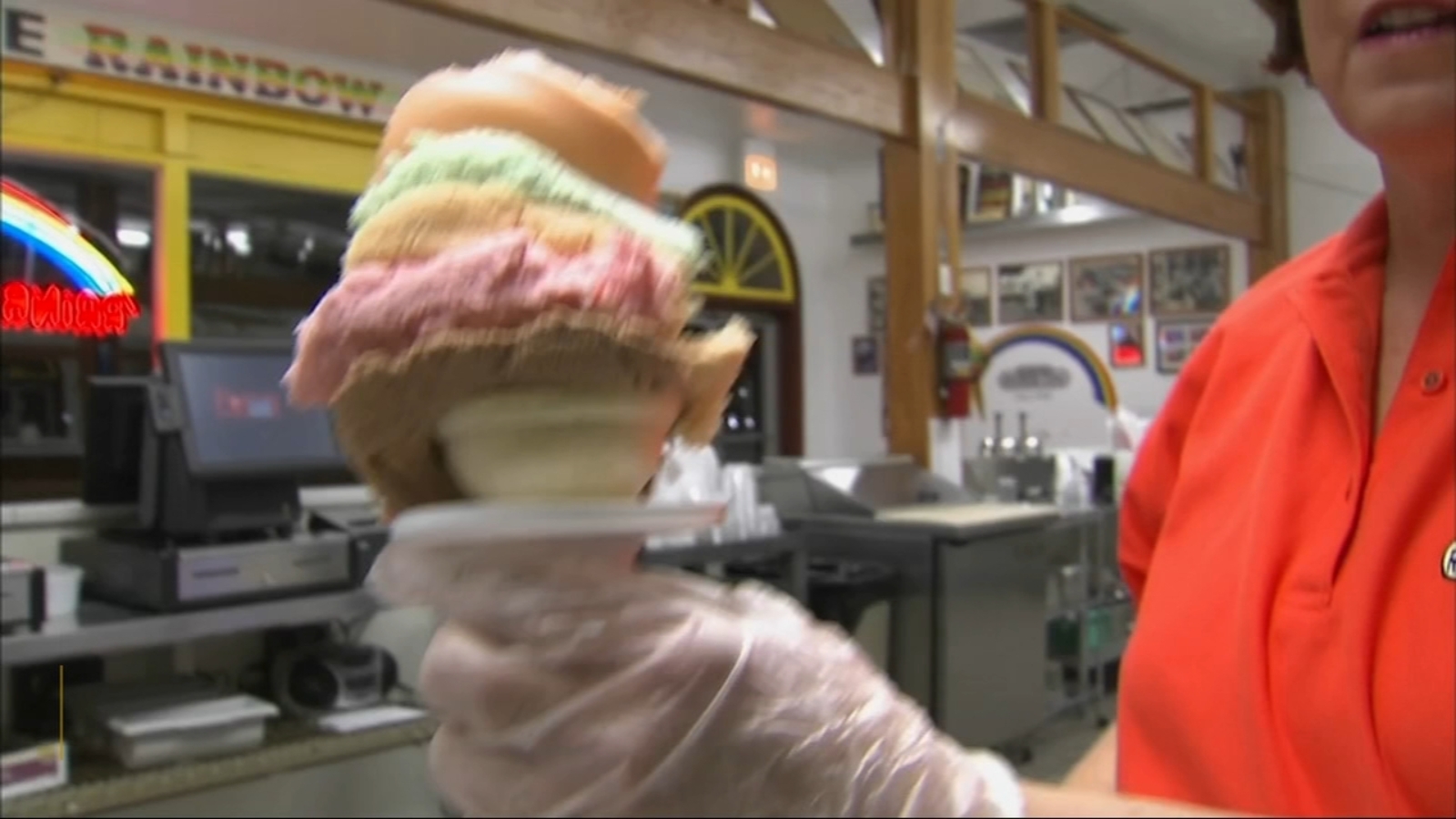 Original Rainbow Cone adding ice cream kiosk to Gino's East pizza ...