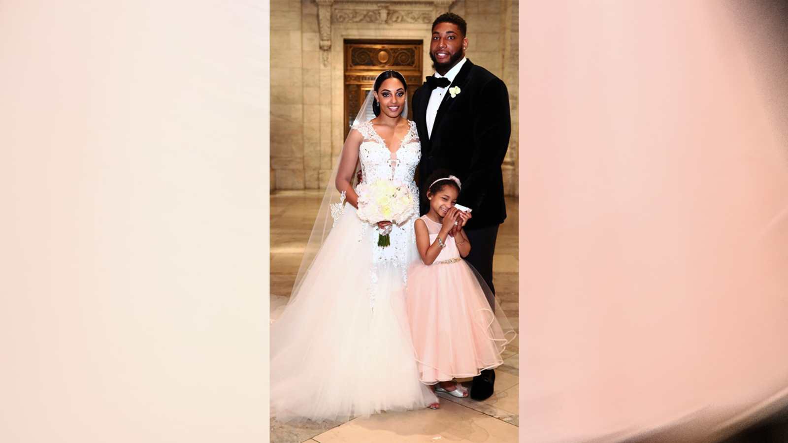 Devon Still's daughter Leah steals the show at his wedding - ABC7 New York