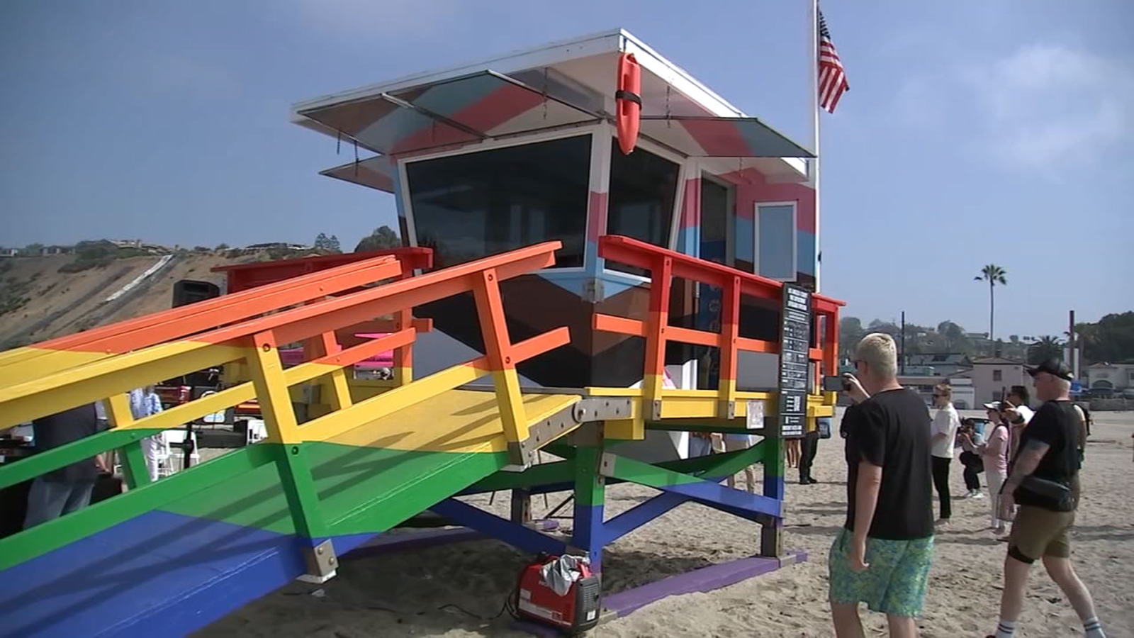 "Ginger Rogers" beach honored with LGBTQ-themed lifeguard towers to ...