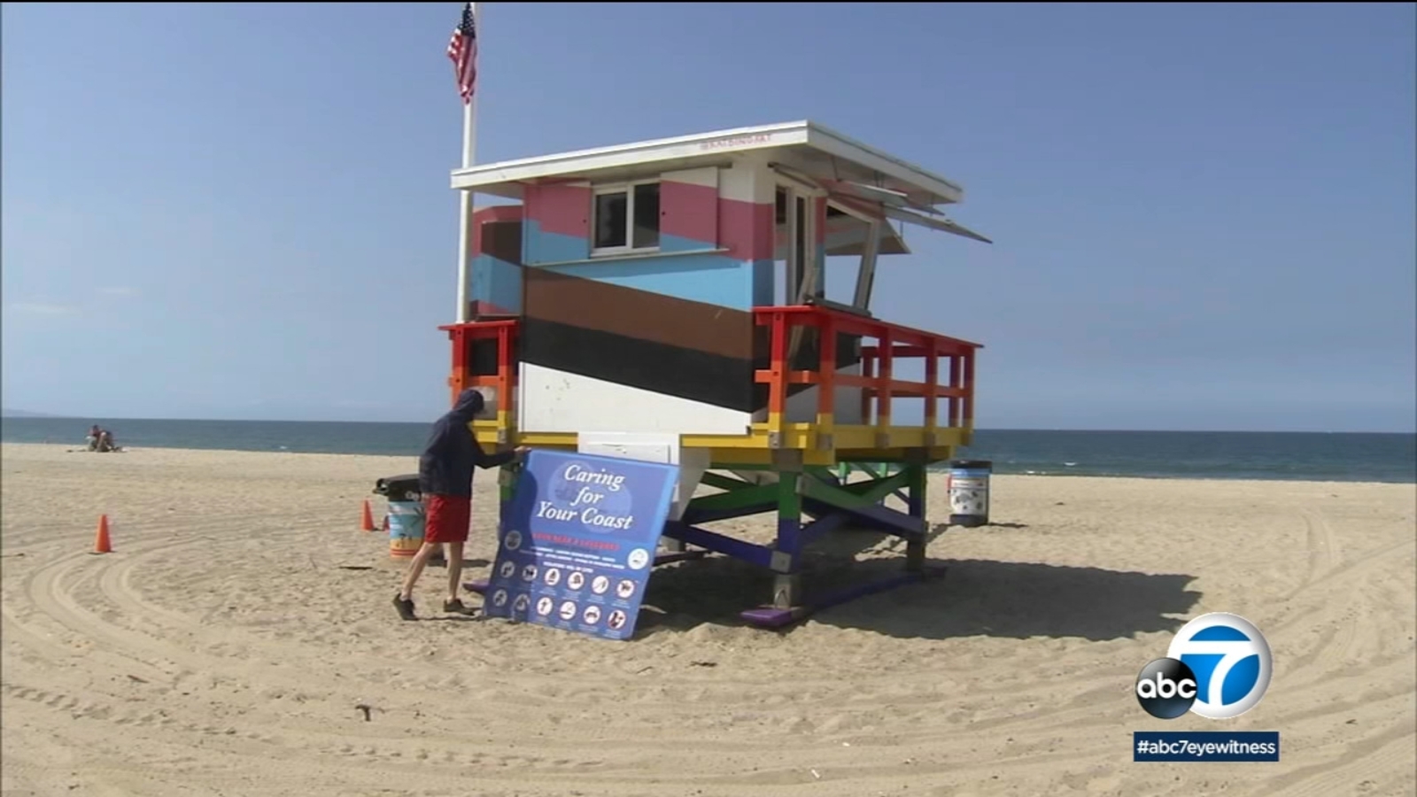 LAPD launches hate crime investigation after Pride lifeguard towers ...