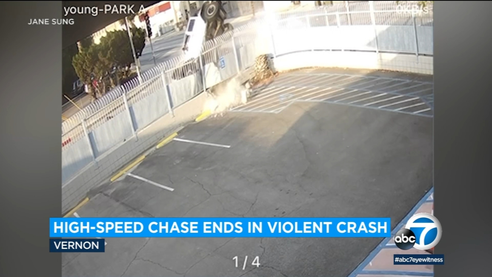 High-speed chase in Vernon causes Jeep to fly into air and crash into ...