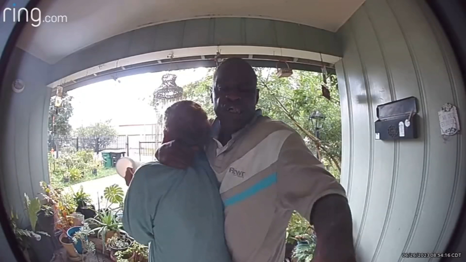 Houston woman headlock: Doorbell camera captures man put arm around ...