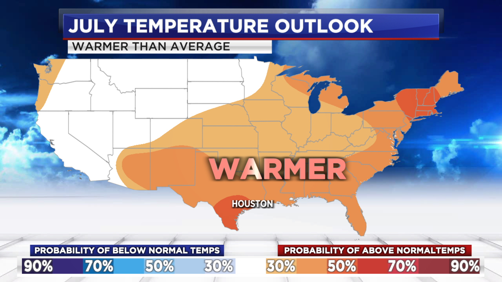 Houston heat wave: Climate Prediction Center releases monthly outlook ...